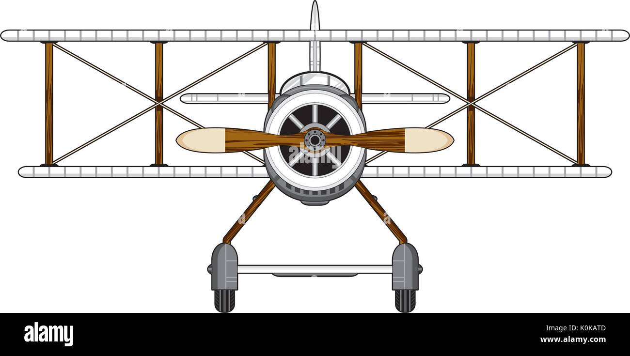 Biplane cartoon hi-res stock photography and images - Alamy