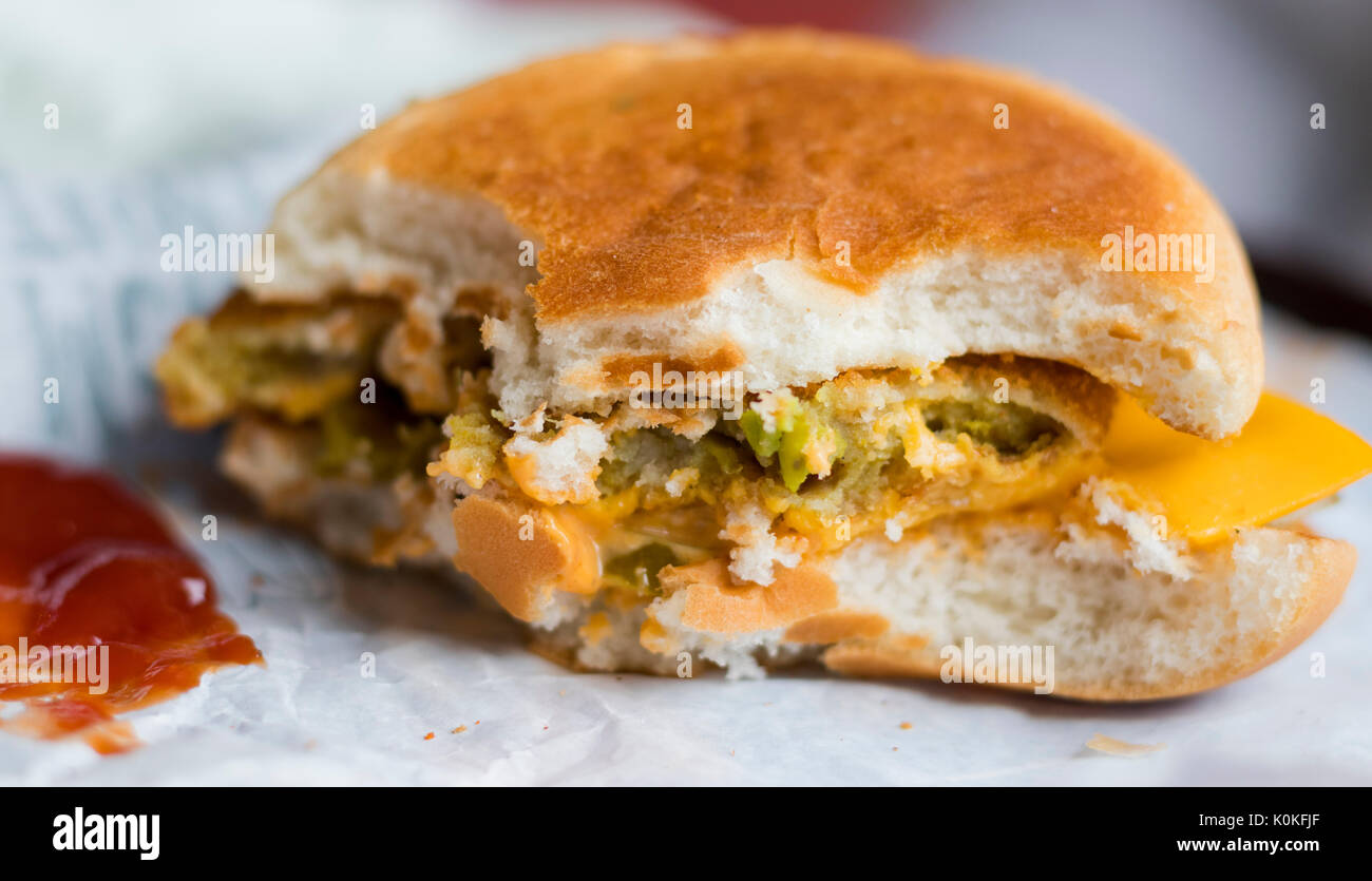 Half fresh burger bun hi-res stock photography and images - Alamy