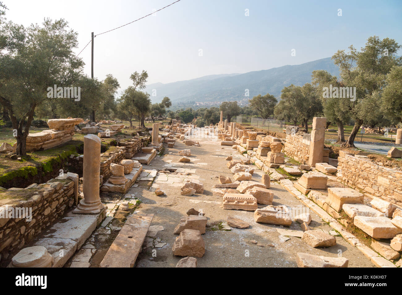 Historical heritage, Nysa ancient city in Aydin, Turkey Stock Photo - Alamy