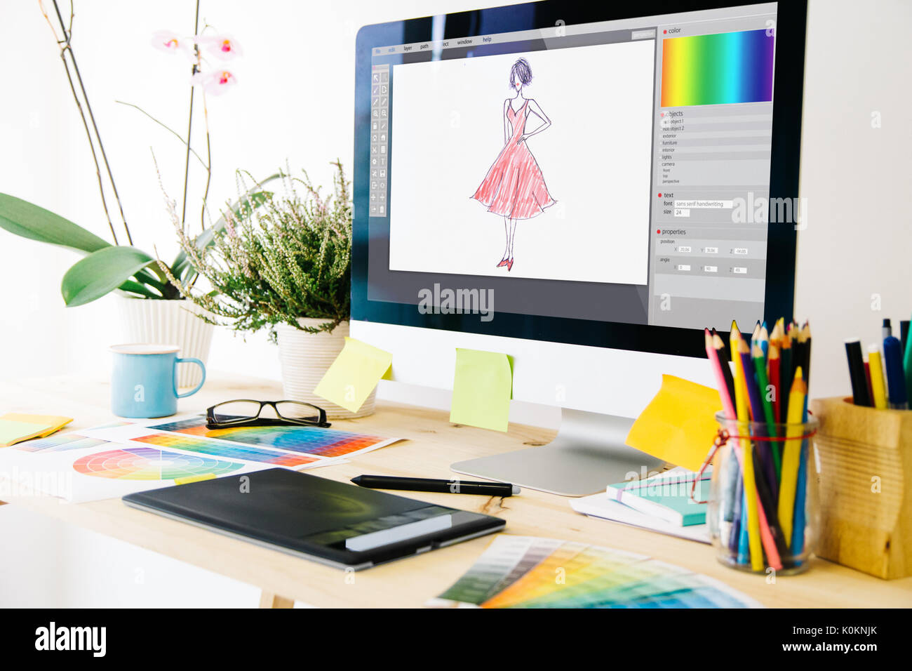 Fashion design digital work hi-res stock photography and images - Alamy