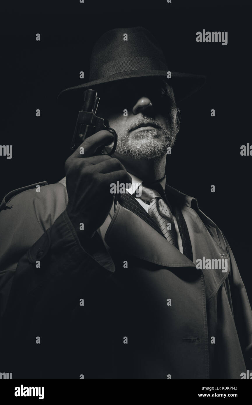 Trench coat mafia hi-res stock photography and images - Alamy