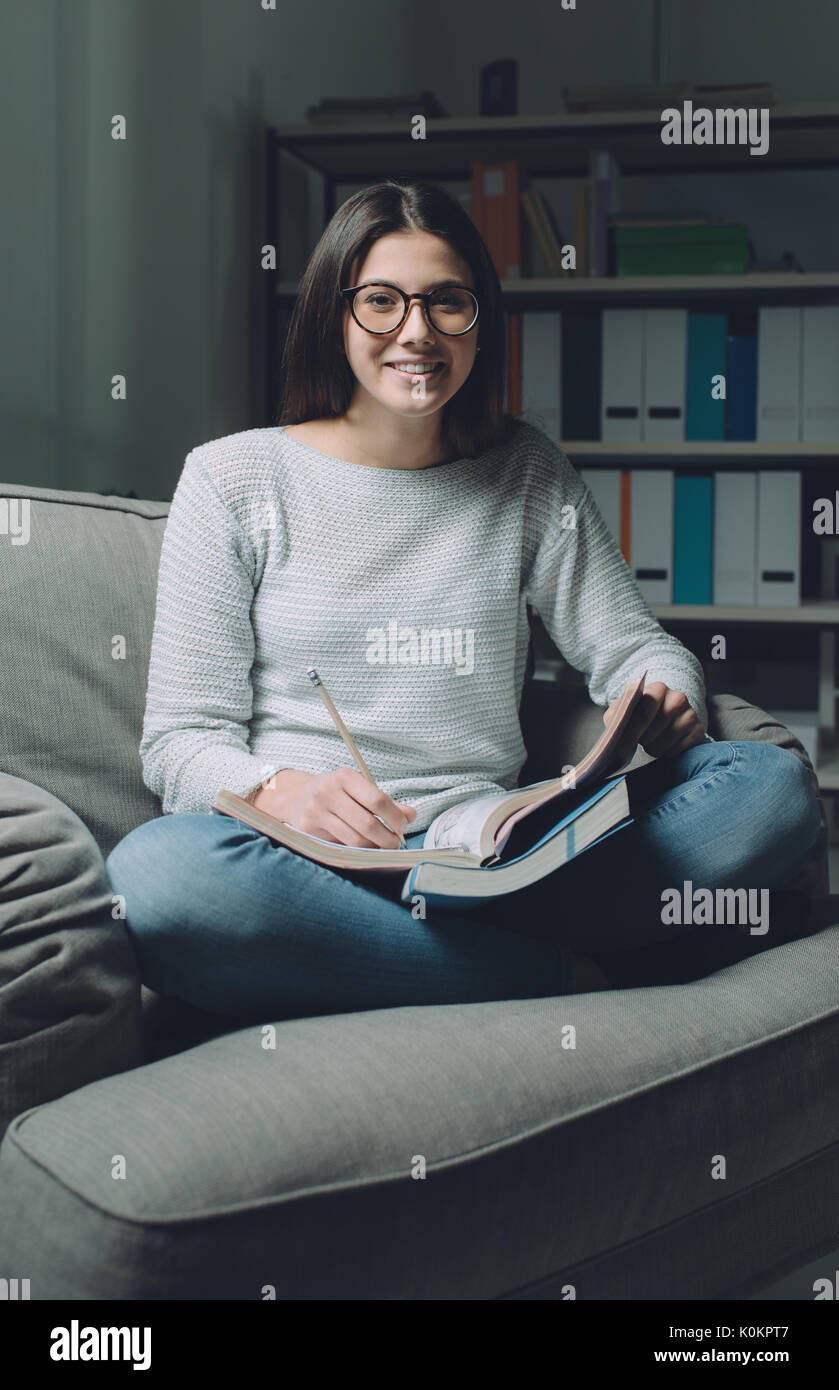 College student studying night late hi-res stock photography and images ...