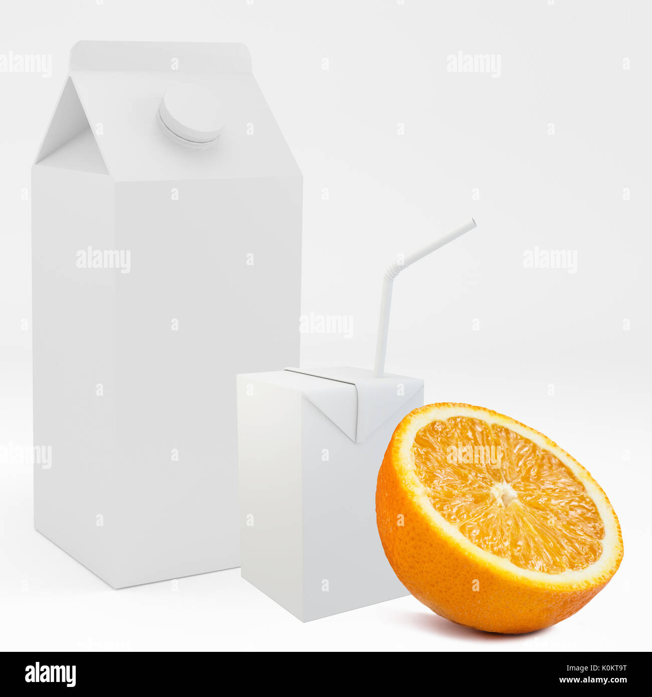 Blank Orange Juice Carton