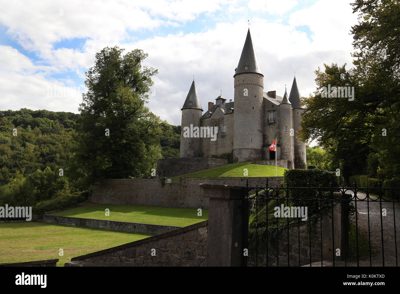Located in Celles, near Dinant, the medieval castle of Veves. Dinant ...