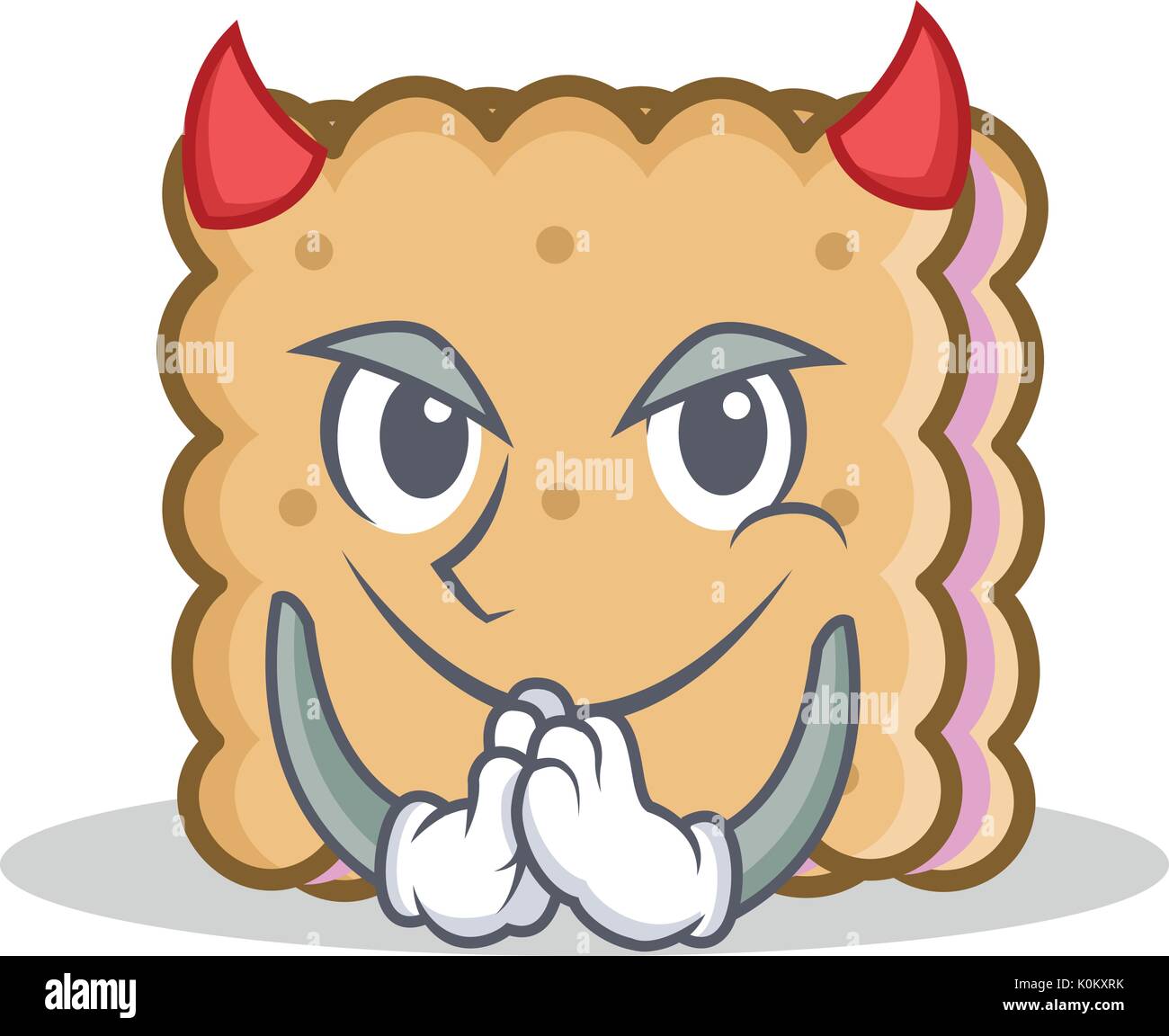 Devil sandwich character cartoon hi-res stock photography and images ...