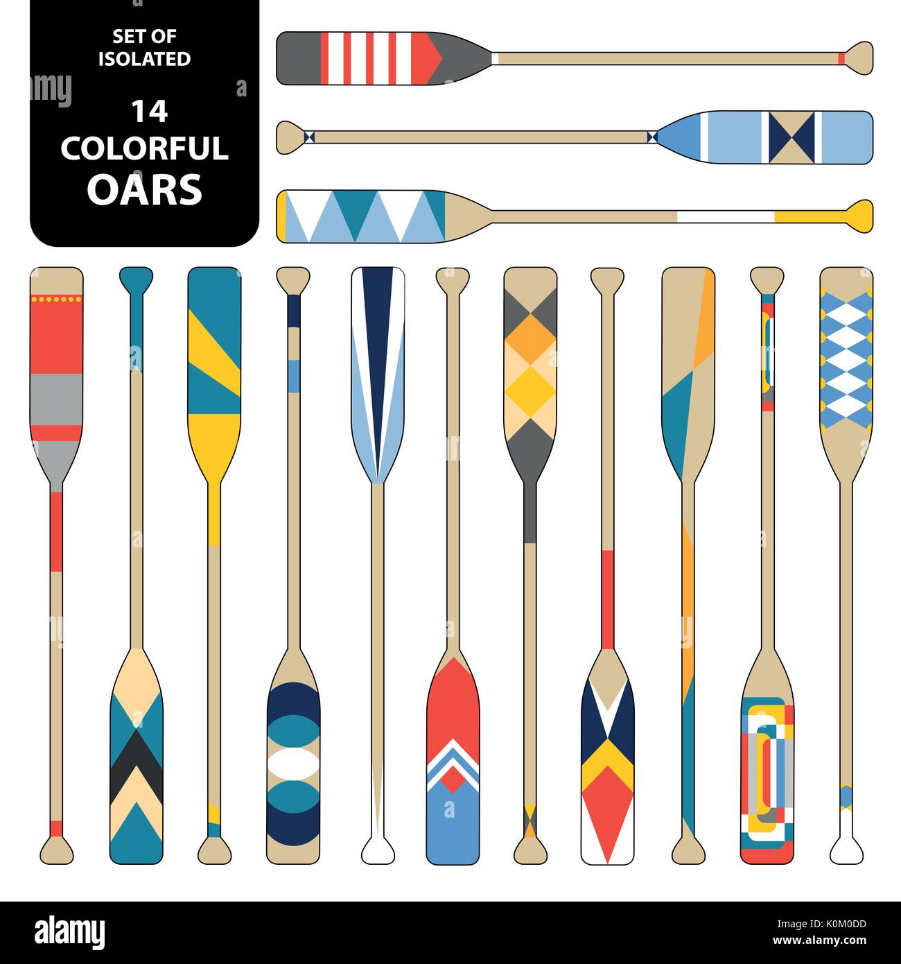 Oar vector vectors hi-res stock photography and images - Alamy