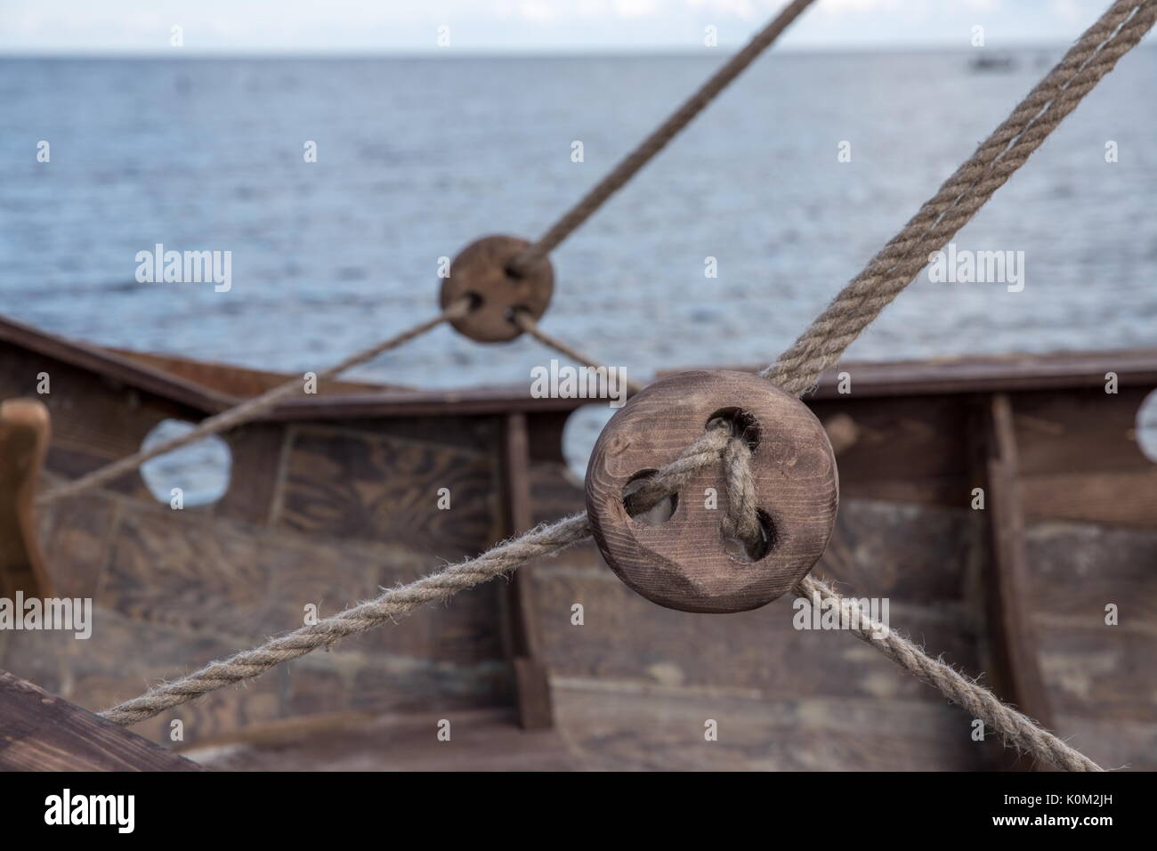 Fishing boat block and tackle hi-res stock photography and images - Alamy