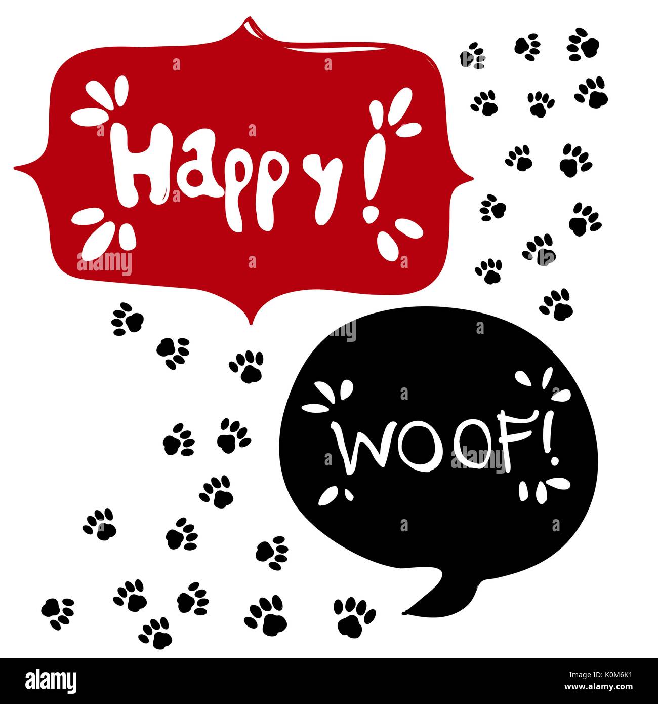 Paw repeat Stock Vector Images - Alamy