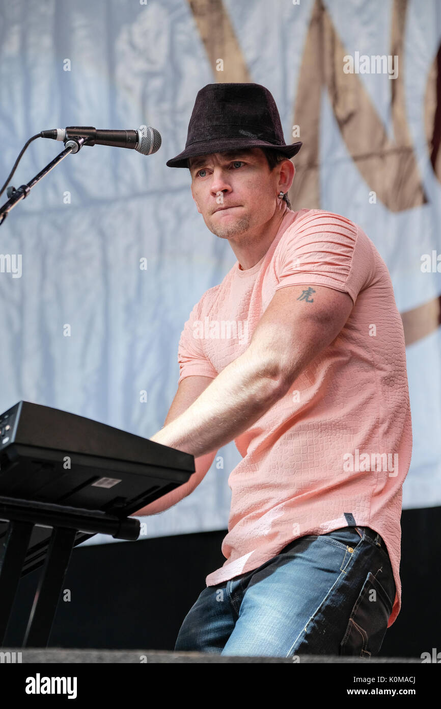 Sam Tanner of Brother Strut performing at Weyfest music festival, The ...