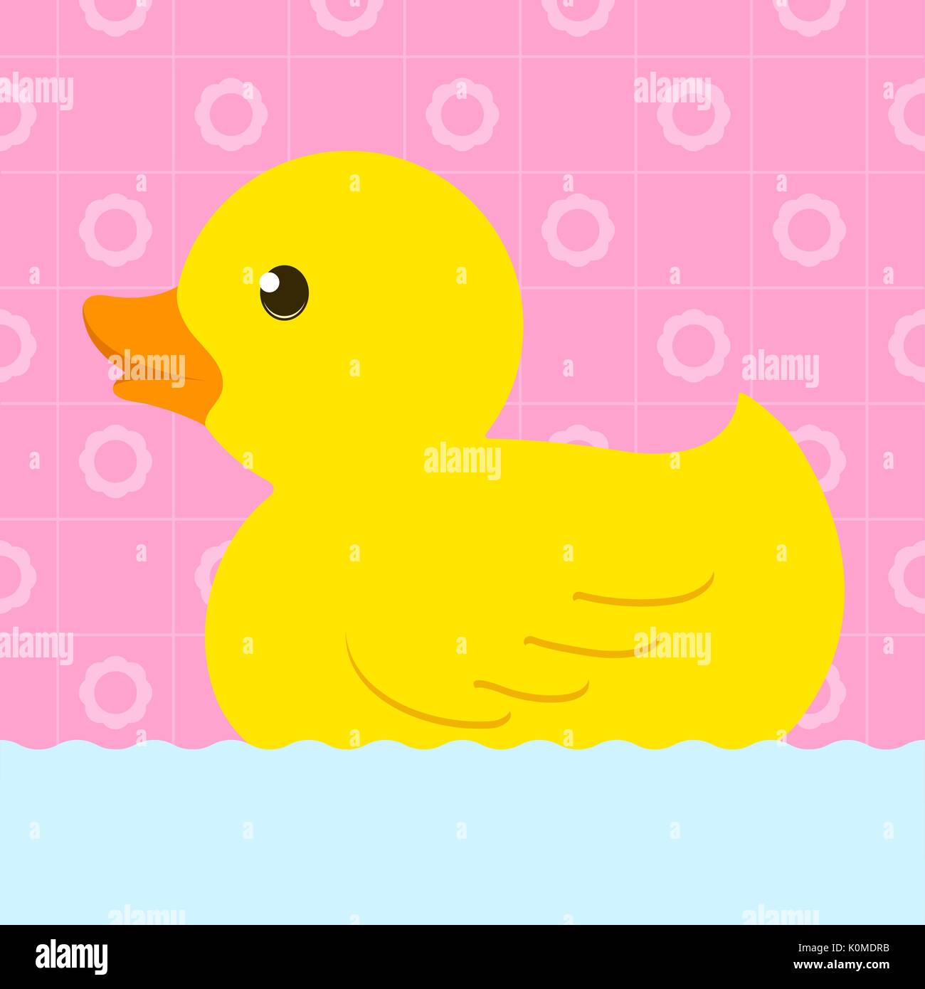 Bathroom tile rubber duck Stock Vector Images - Alamy