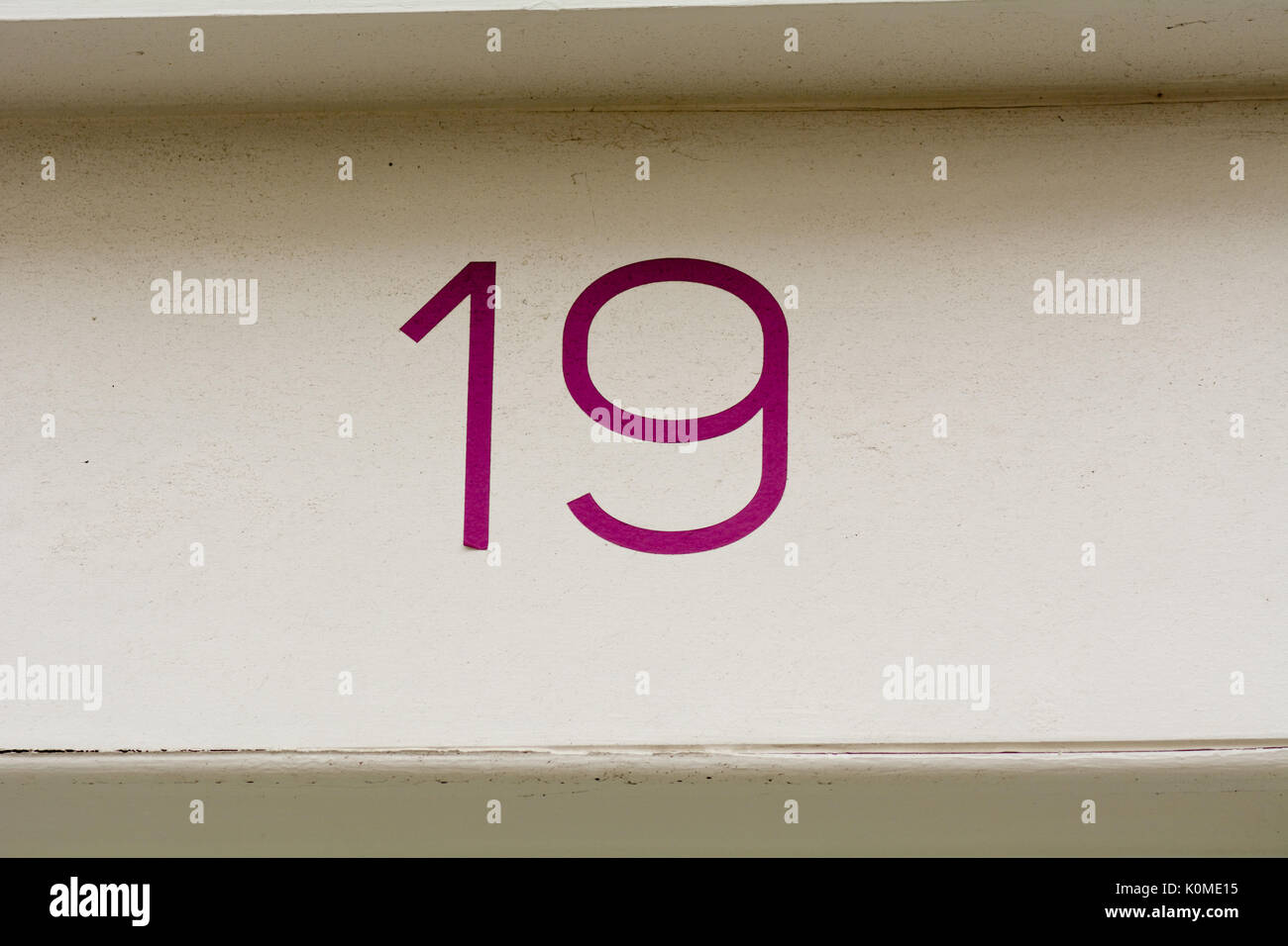 Number 19 hi-res stock photography and images - Alamy