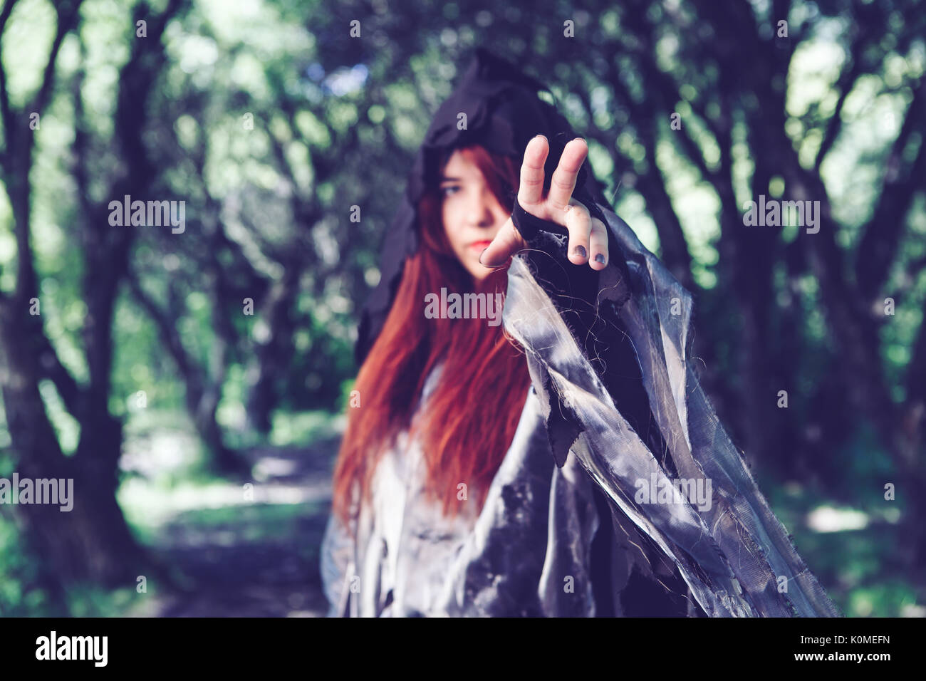 Beautiful girl witch in hi-res stock photography and images - Alamy