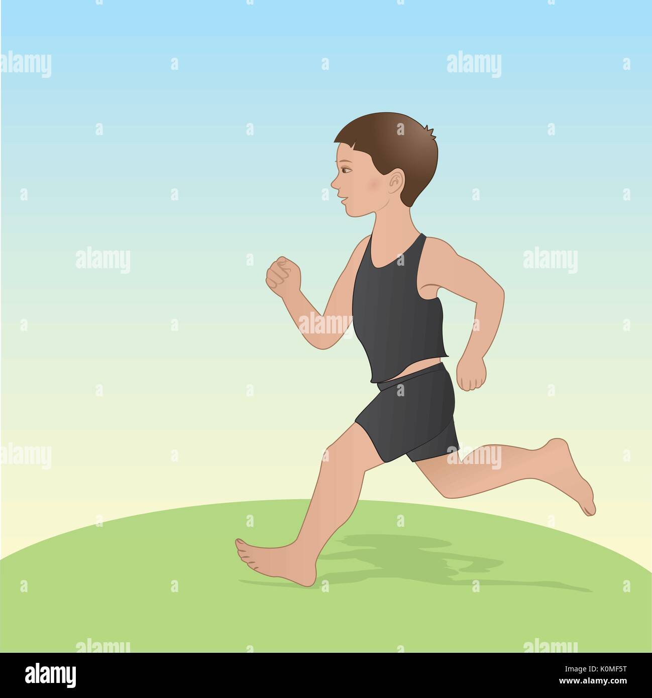 Vector Illustration of a boy running Stock Vector Image & Art - Alamy Vector Illustration of a boy running Stock Vector Image & Art - Alamy