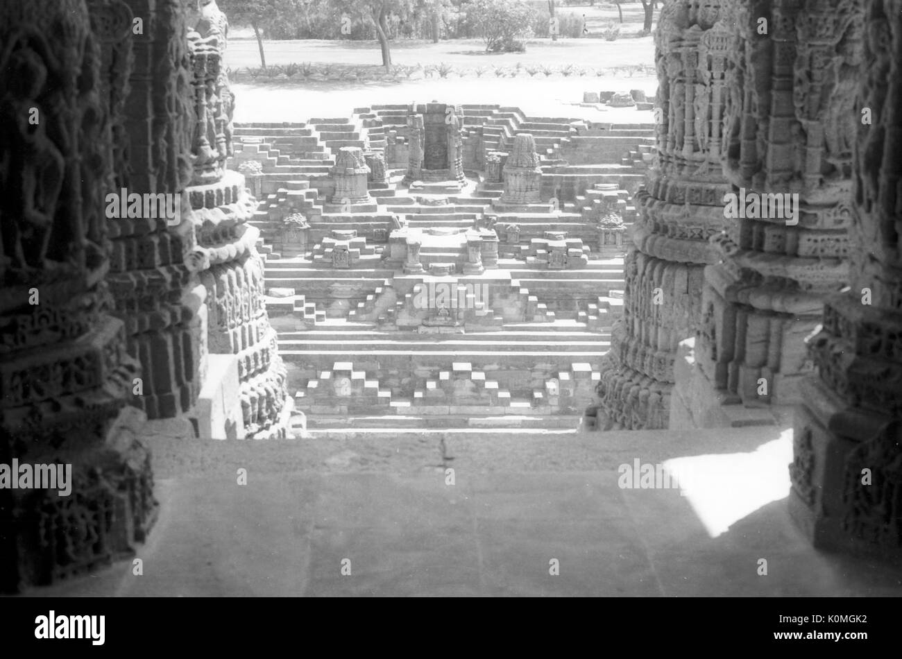 Sun temple of modhera Black and White Stock Photos & Images - Alamy