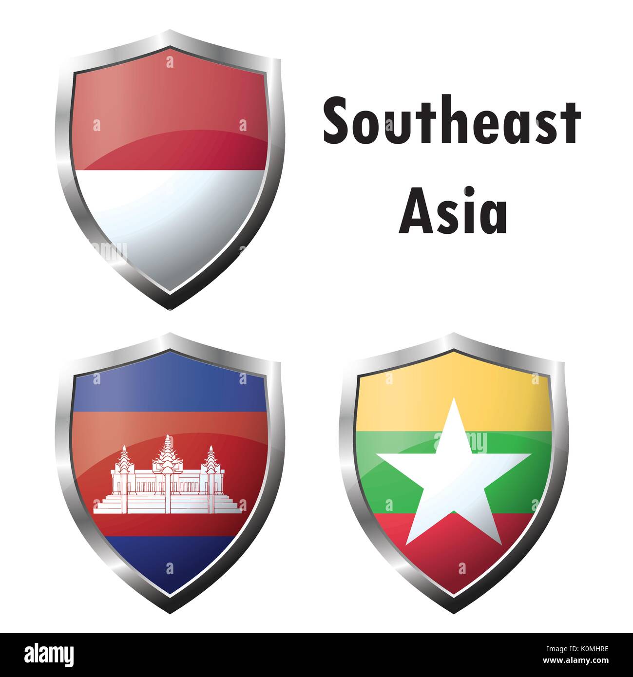 Map pointer flag north Stock Vector Images - Alamy