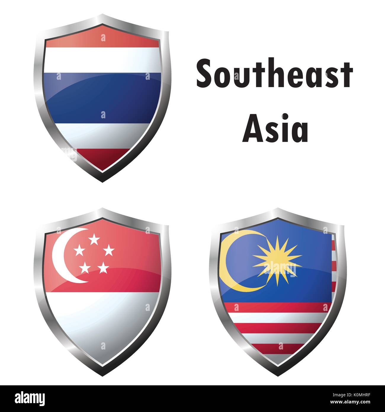 Set flag icon Stock Vector Image & Art - Alamy