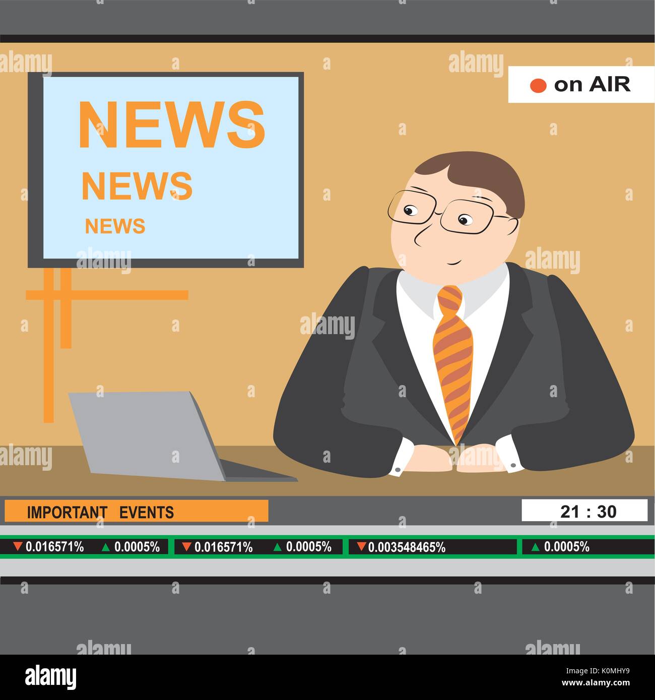 News anchor studio tv hi-res stock photography and images - Alamy