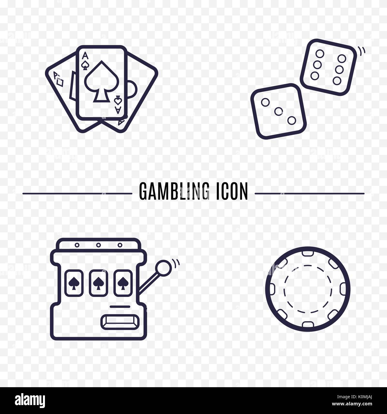 Poker chip icon Stock Vector Images - Alamy