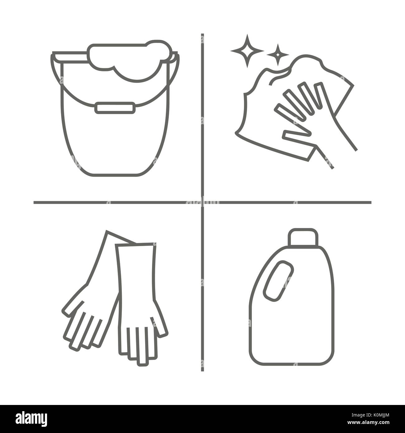 Cleaning brush toilet in Stock Vector Images - Alamy