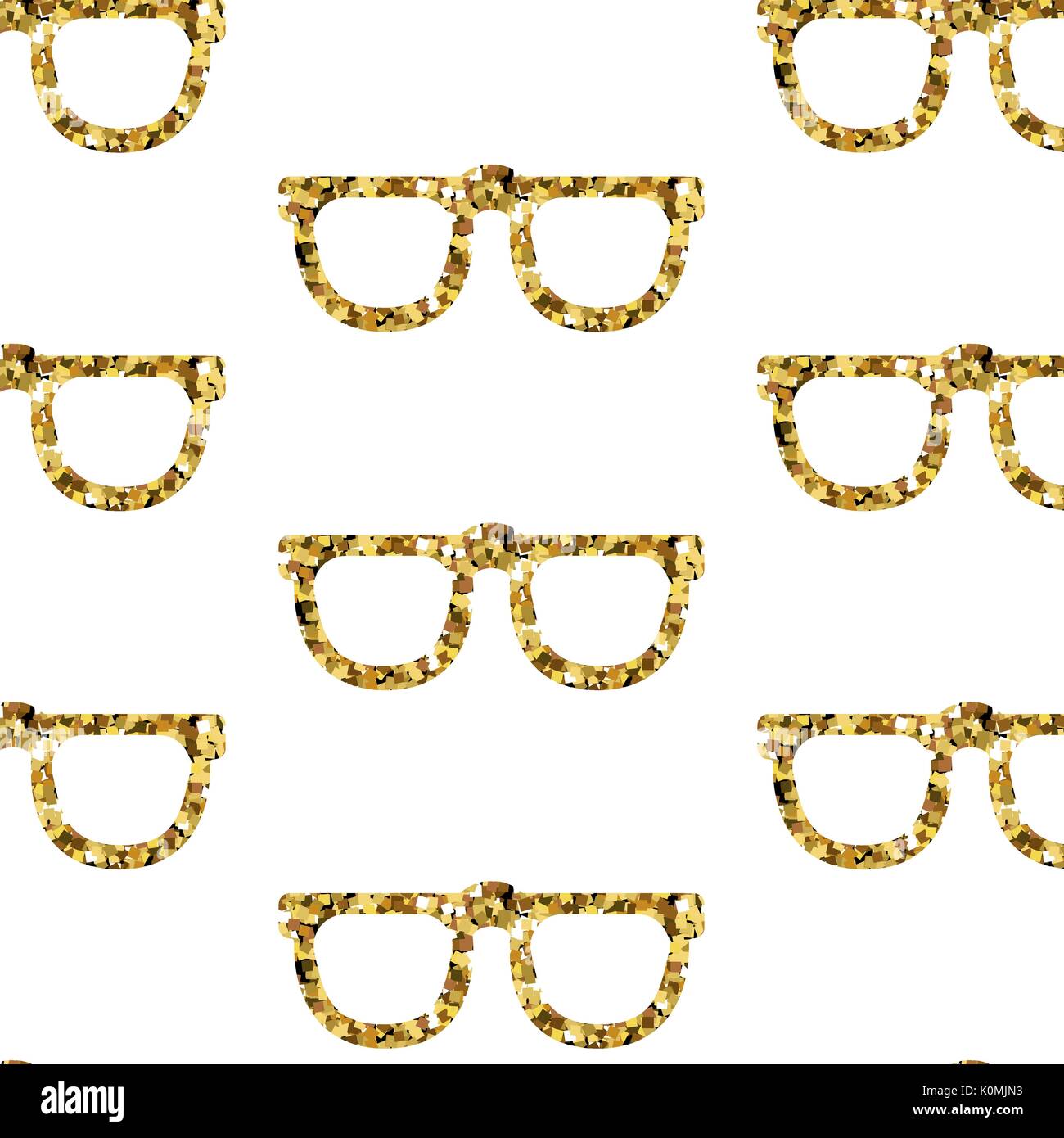 Gold frame glasses Stock Vector Images - Alamy