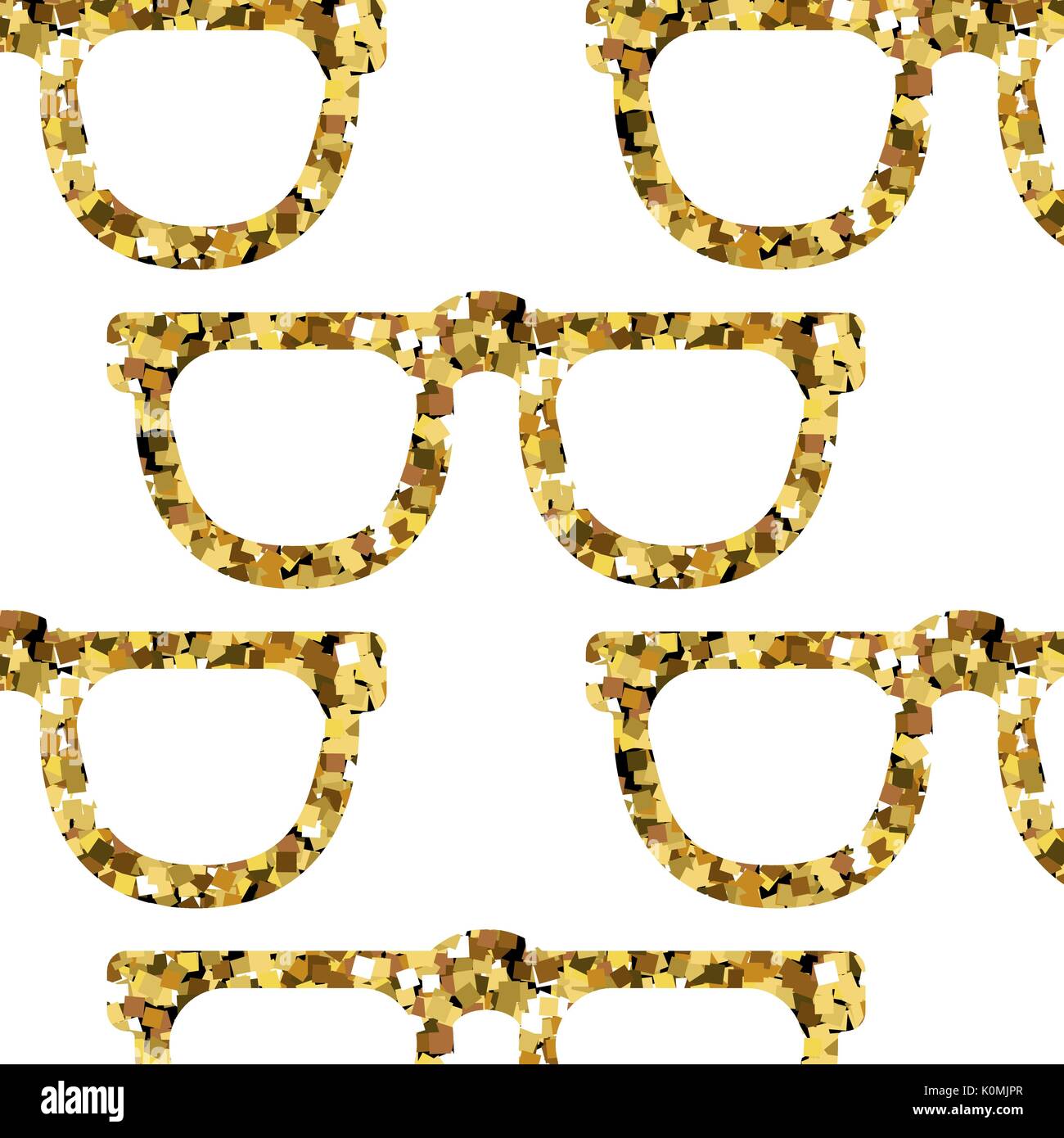 Gold frame glasses Stock Vector Images - Alamy