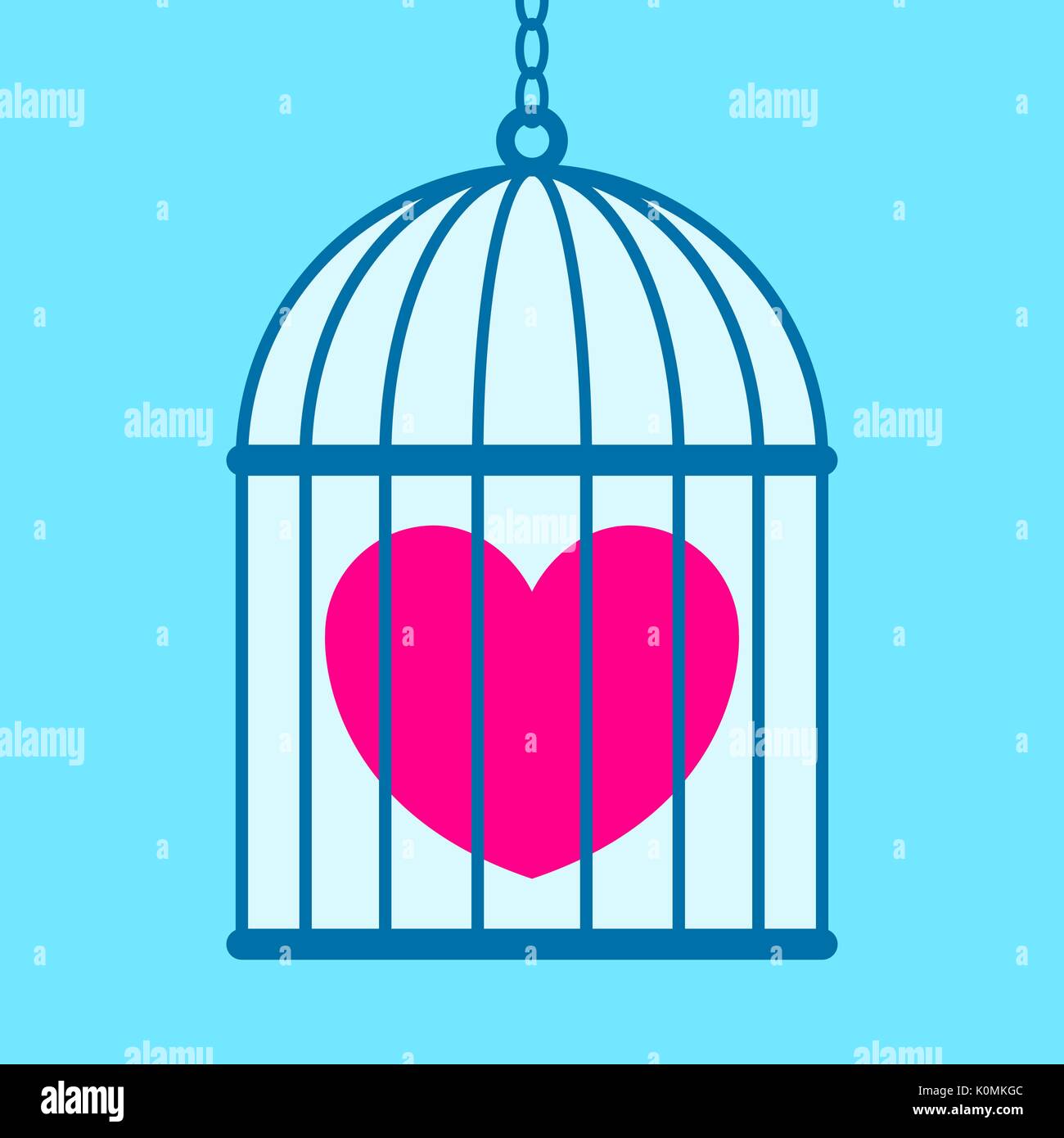 Suspended cage Stock Vector Images - Alamy