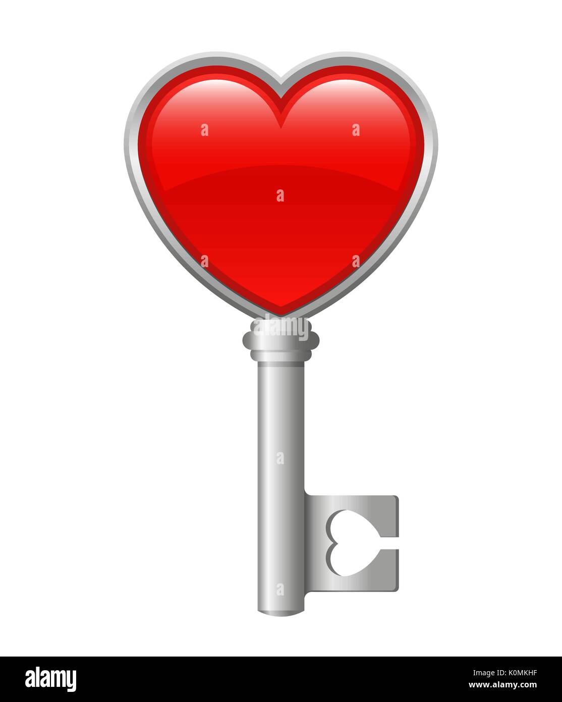 Cartoon heart key Cut Out Stock Images & Pictures - Alamy