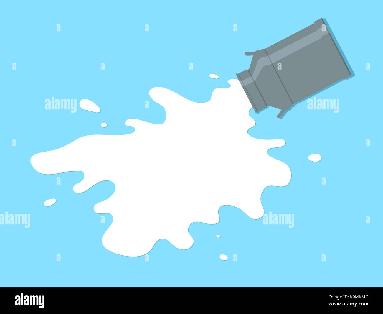 Spill milk accident Stock Vector Images - Alamy