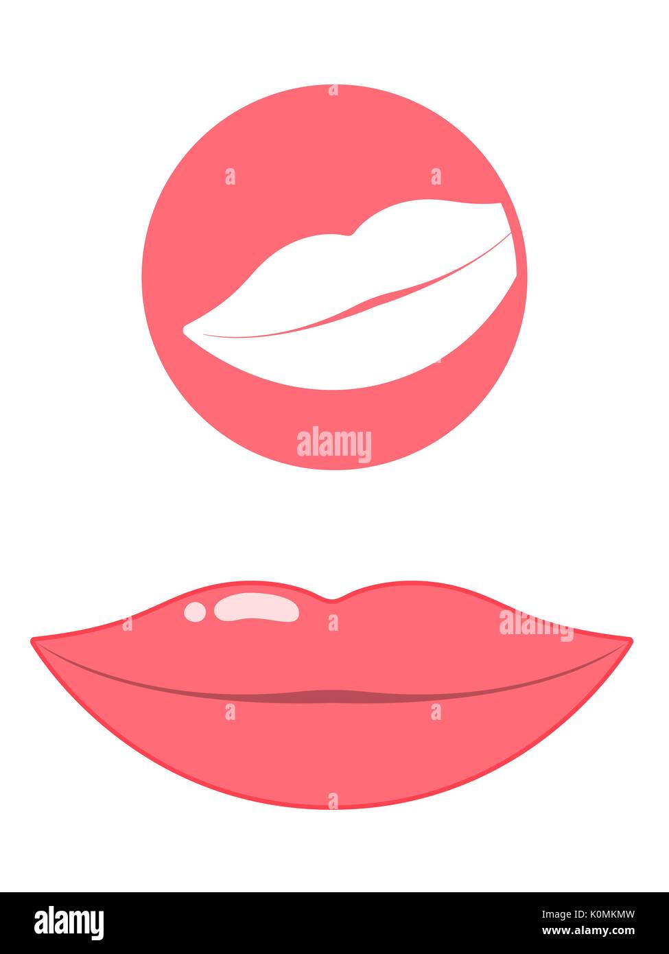 Lips detail Stock Vector Images - Alamy