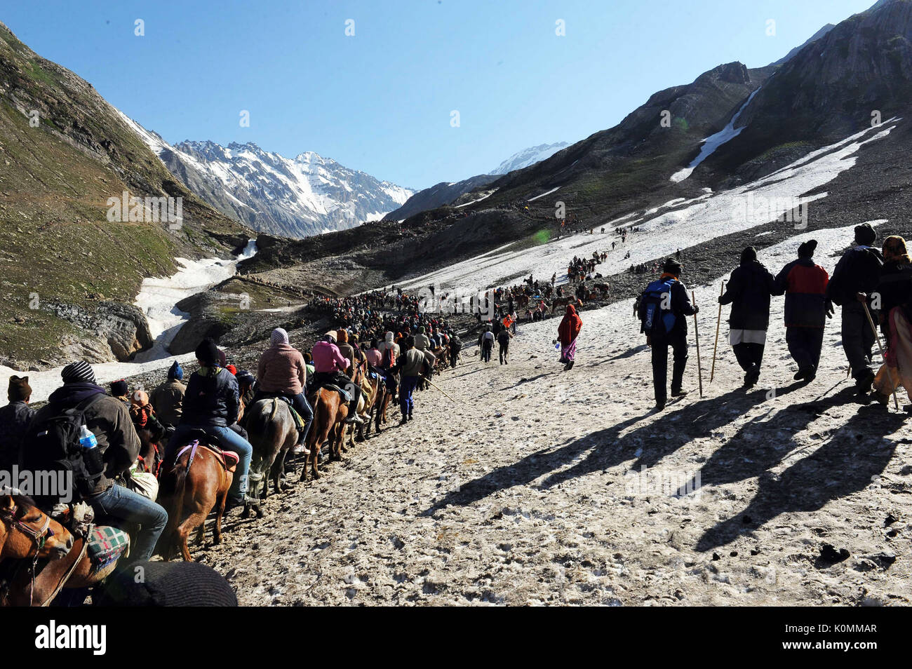 pilgrim, amarnath yatra, Jammu Kashmir, India, Asia Stock Photo - Alamy