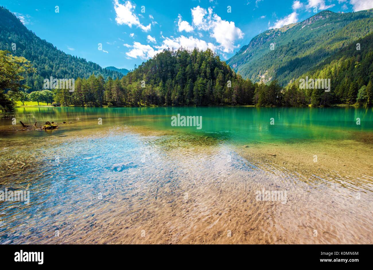 Fernsteinsee Scenic Tyrol Lake in Western Austria, Europe Stock Photo ...