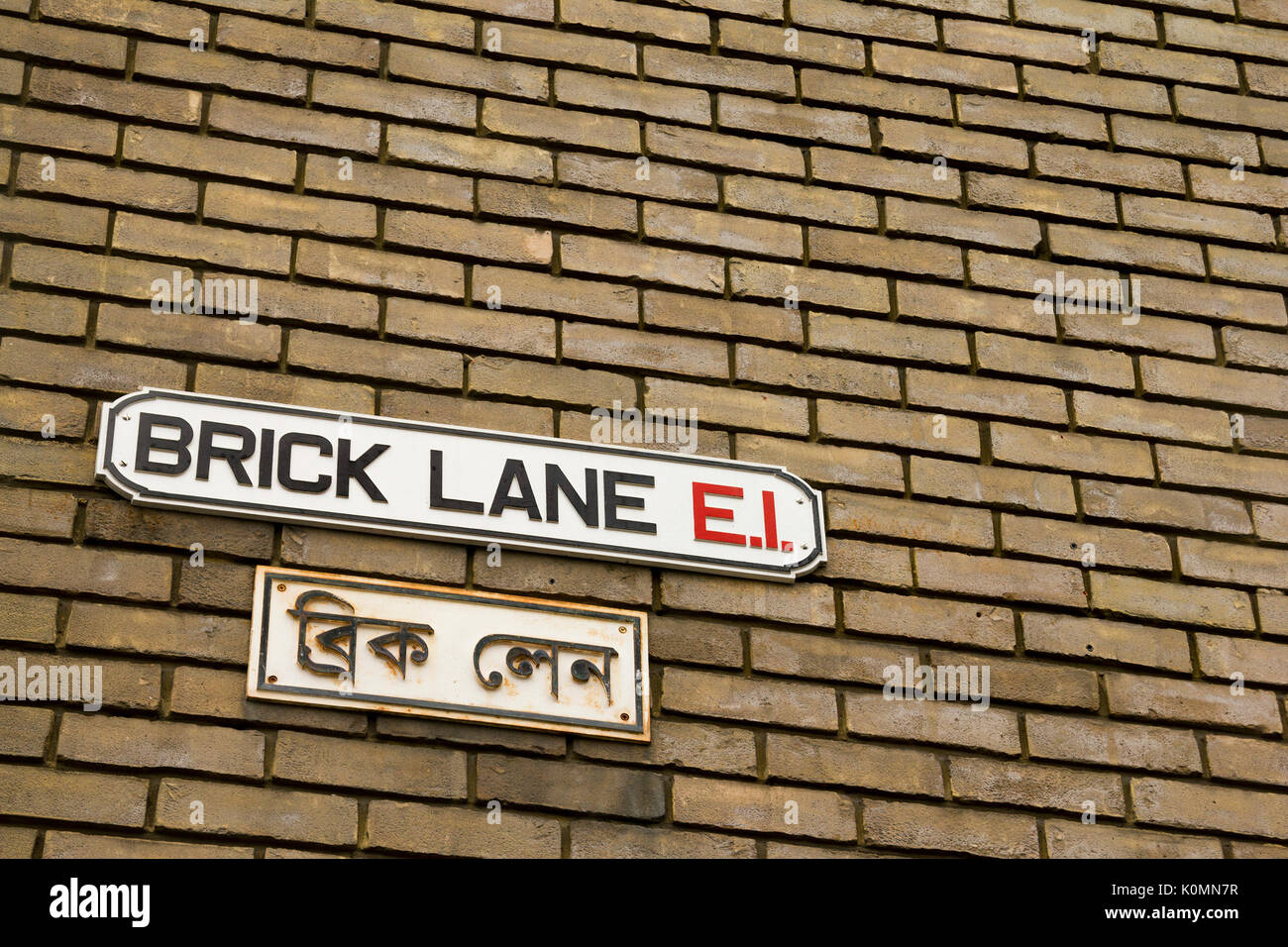 Brick lane sign hi-res stock photography and images - Alamy