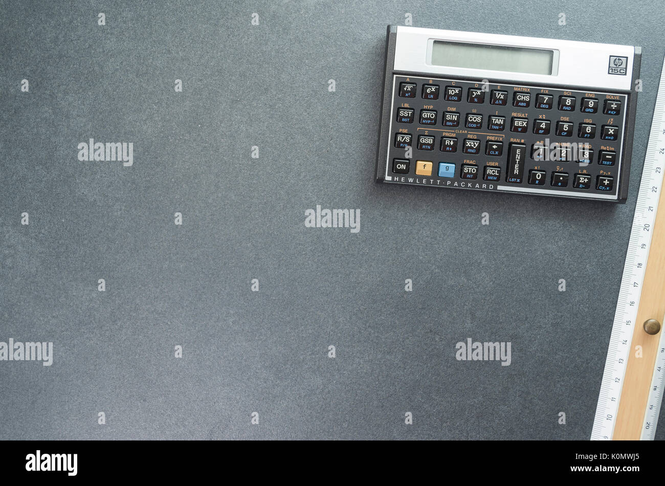 digital personal calculators on a desktop Stock Photo - Alamy