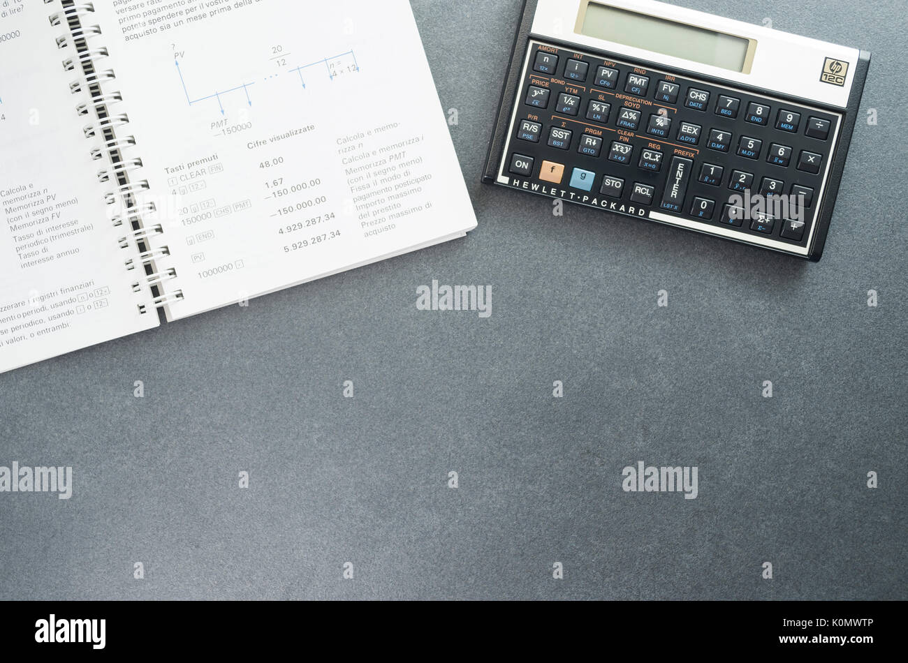User manual calculator hi-res stock photography and images - Alamy