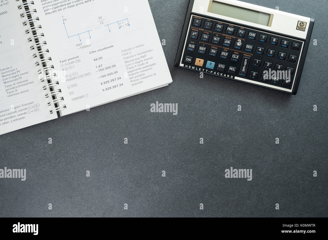User manual calculator hi-res stock photography and images - Alamy