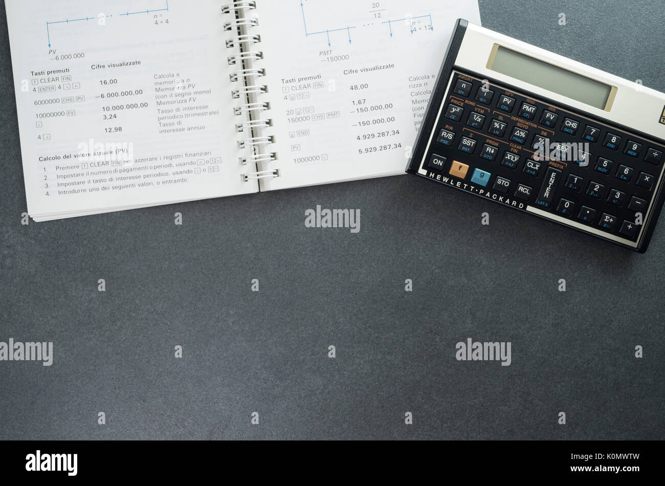 User manual calculator hi-res stock photography and images - Alamy