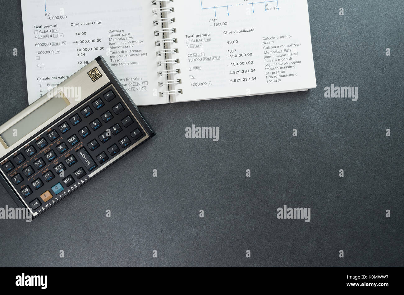 Calculator user manual hi-res stock photography and images - Alamy