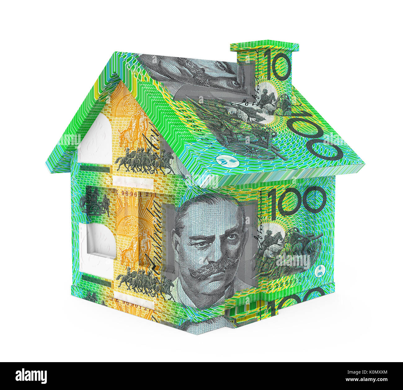 Australian Dollar House Isolated Stock Photo - Alamy