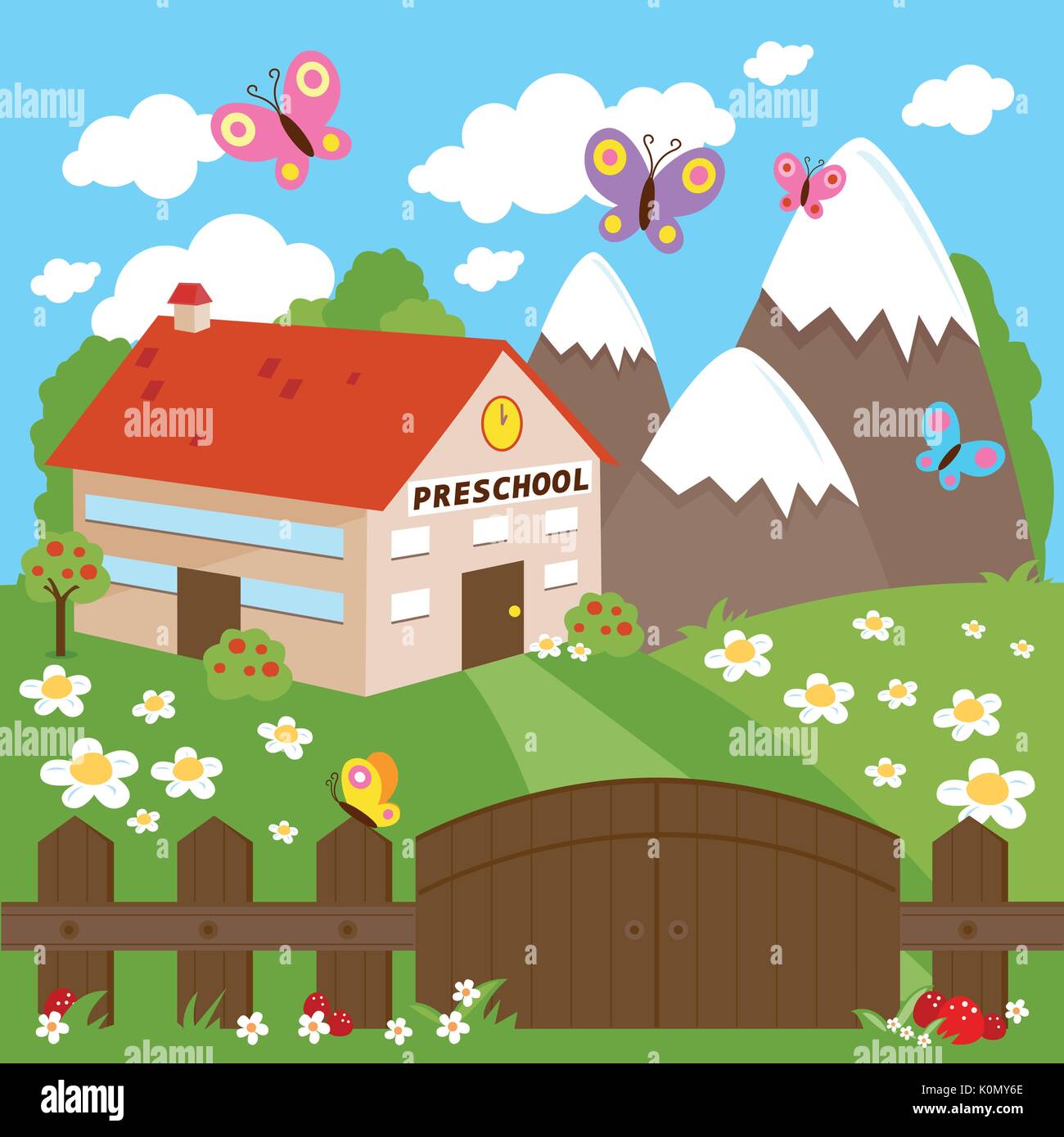 Preschool building hi-res stock photography and images - Alamy