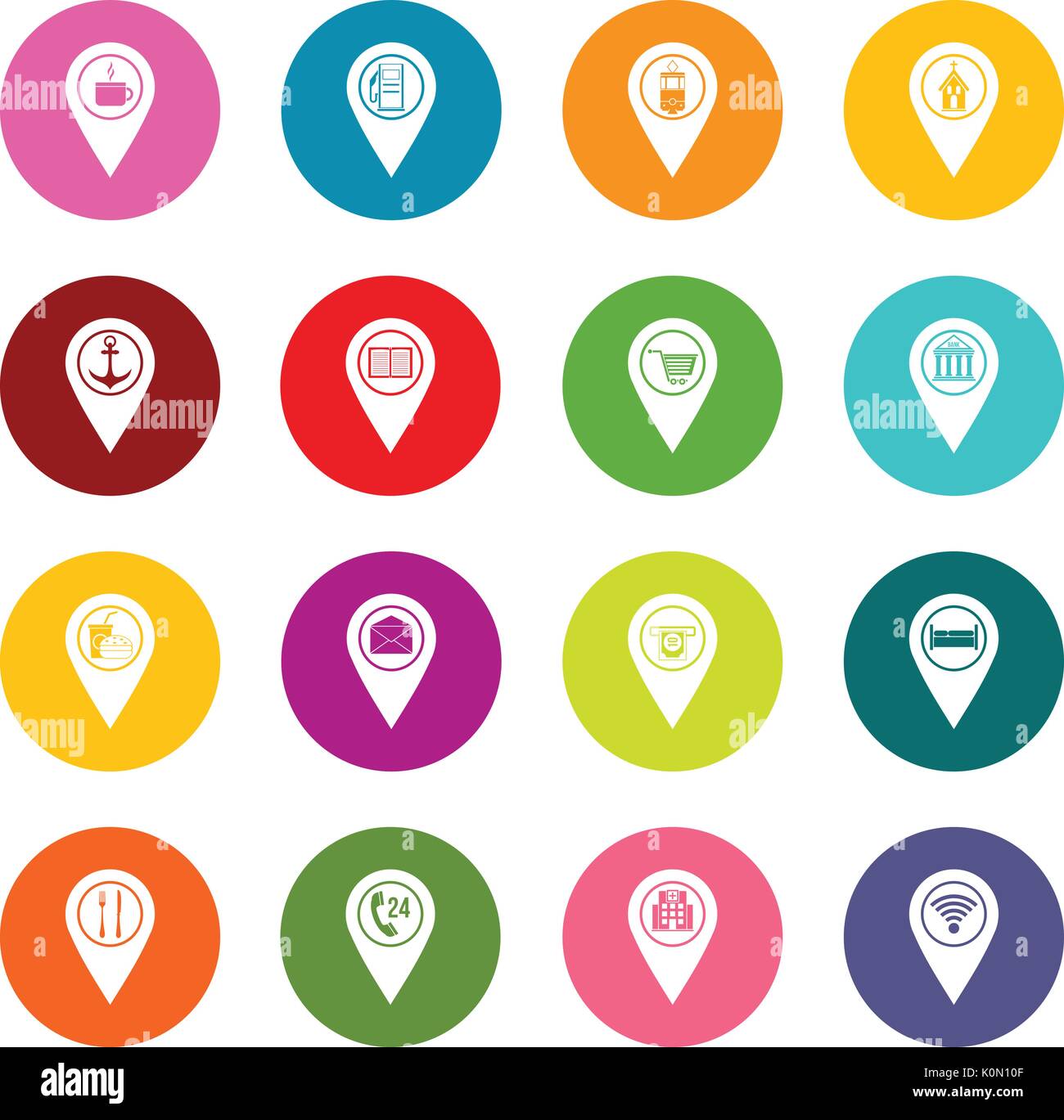 Many points Stock Vector Images - Alamy