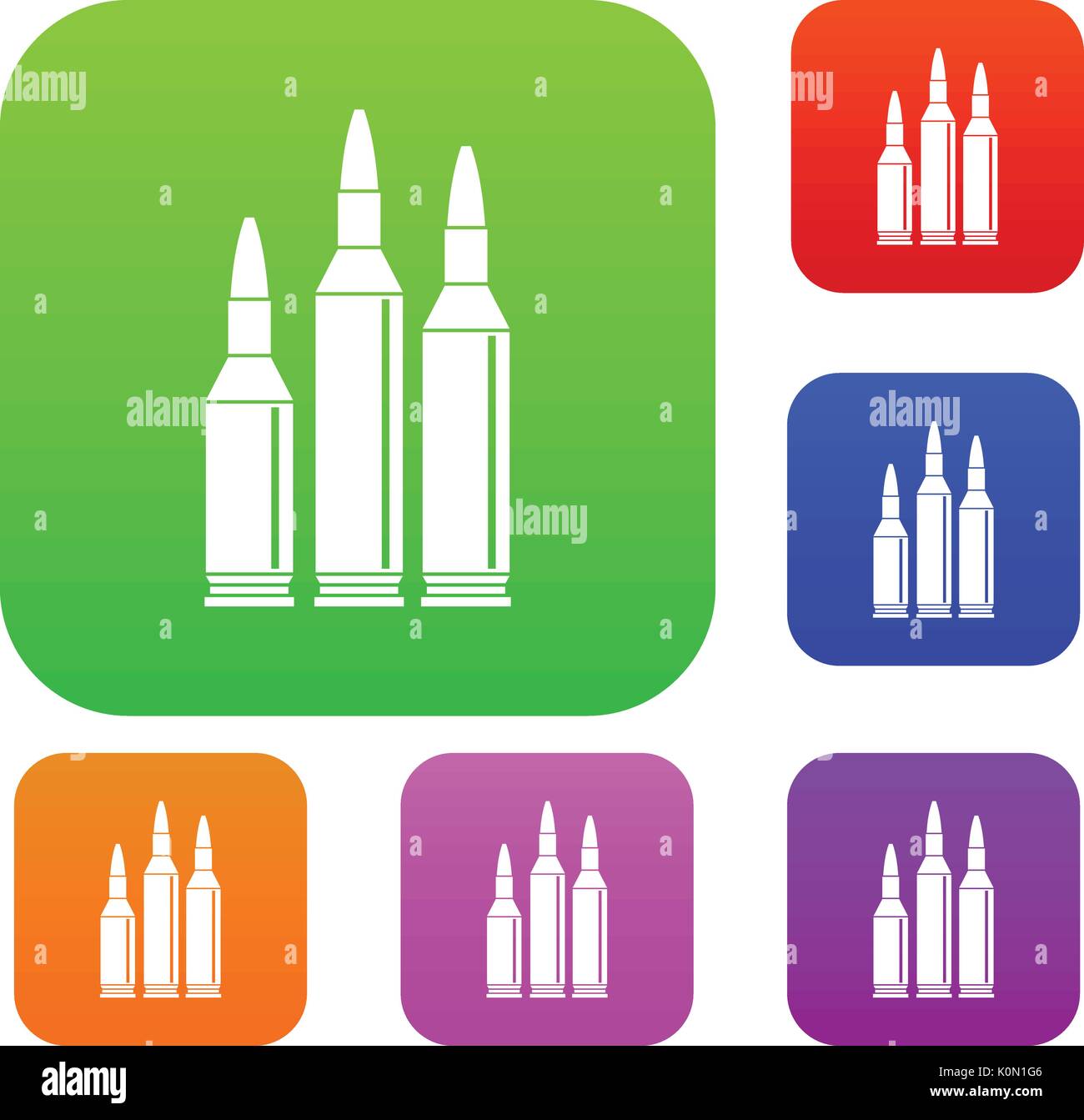 Bullet ammunition set collection Stock Vector Image & Art - Alamy