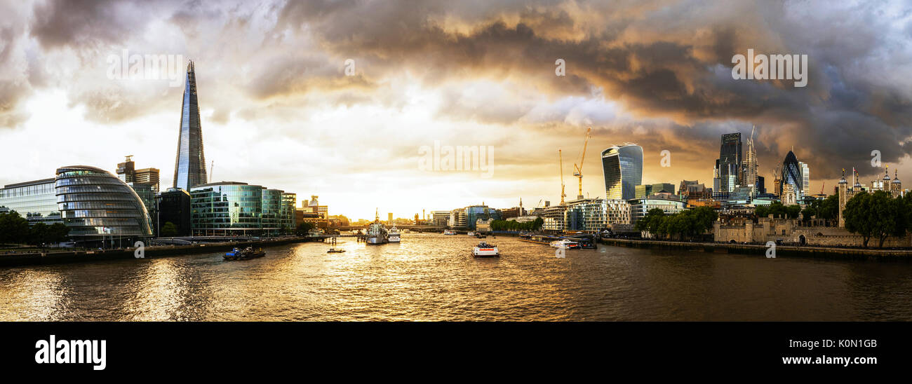 Cloud formation over london skyscraper hi-res stock photography and ...