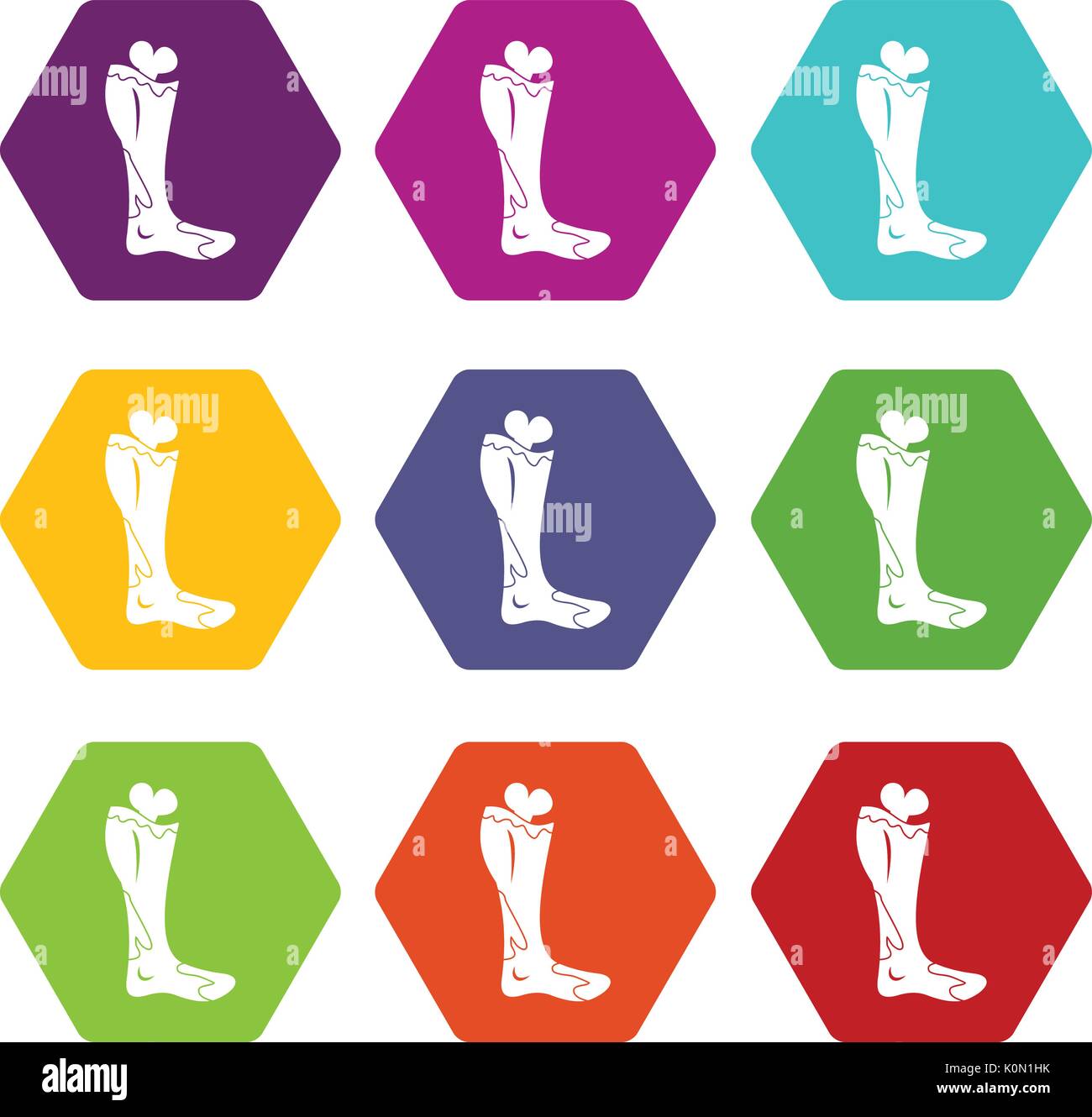 Foot cut blood Stock Vector Images - Alamy