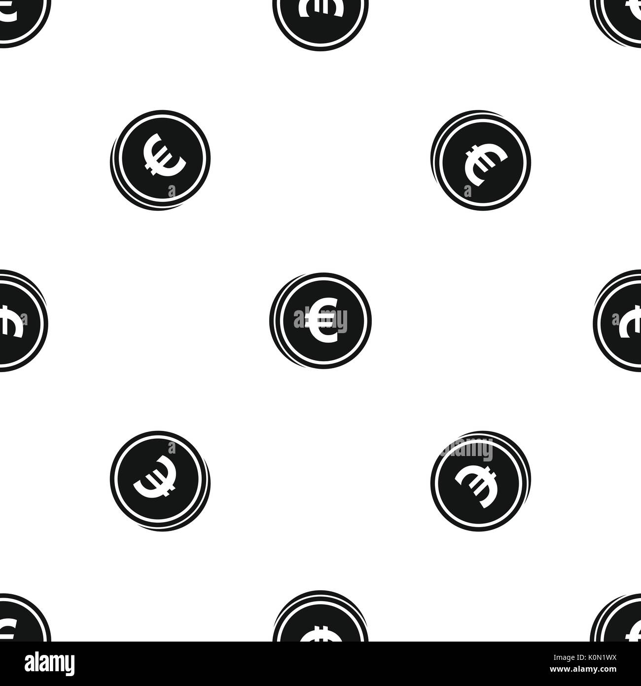 Euro coins pattern seamless black Stock Vector Image & Art - Alamy