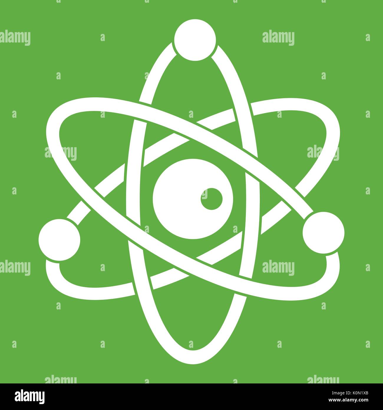 Atomic model icon green Stock Vector Image & Art - Alamy