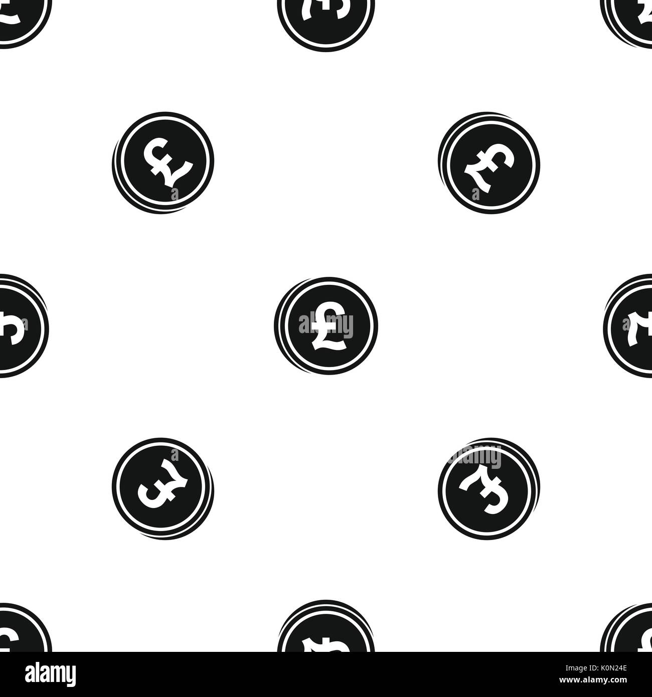 Coins of pound pattern seamless black Stock Vector Image & Art - Alamy