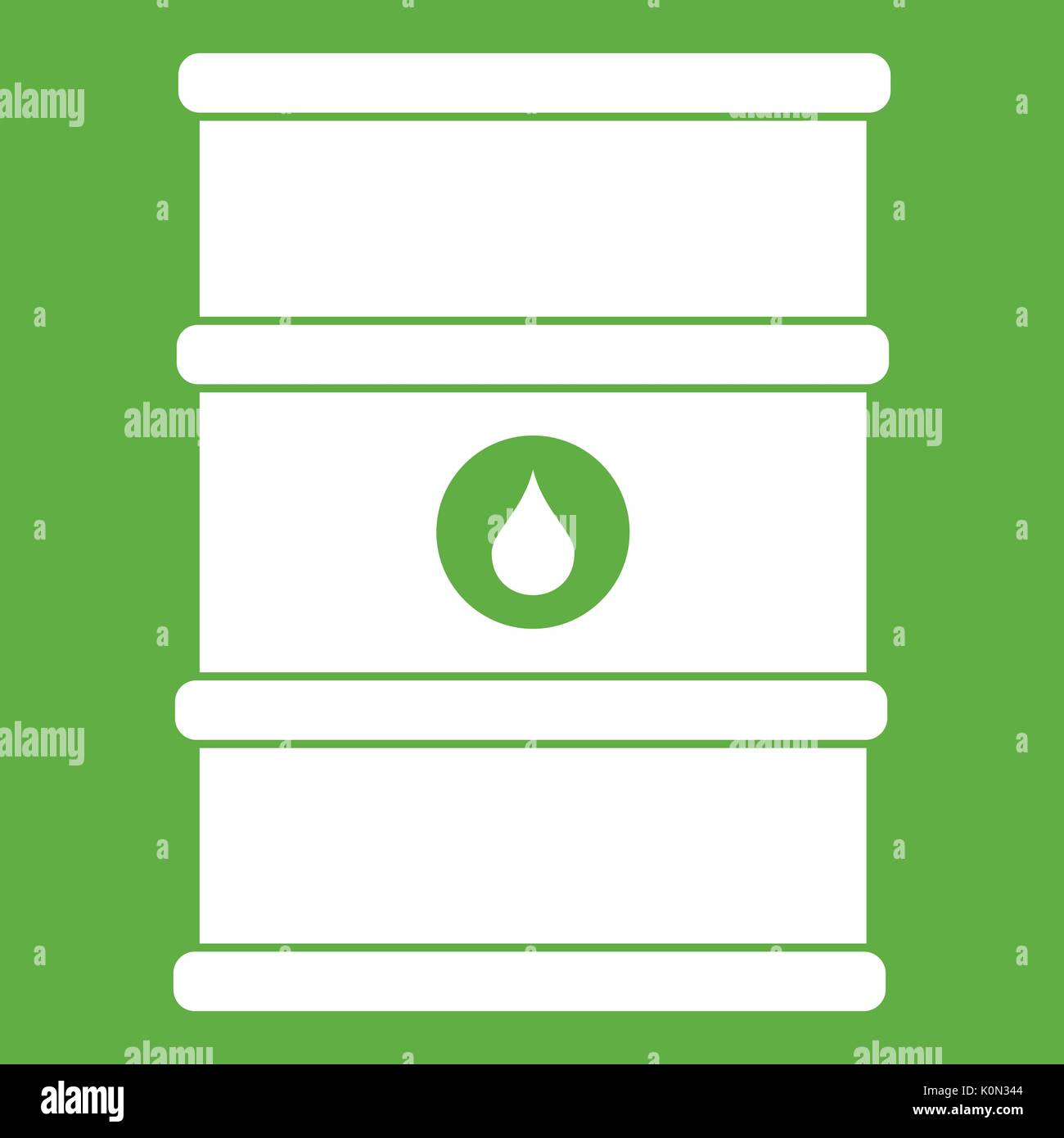 Oil barrel icon green Stock Vector Image & Art - Alamy