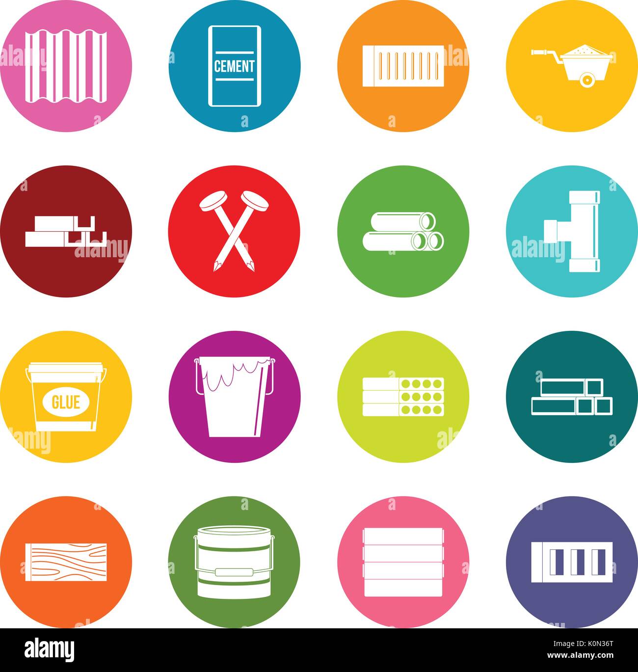 Cement pipes Stock Vector Images - Alamy