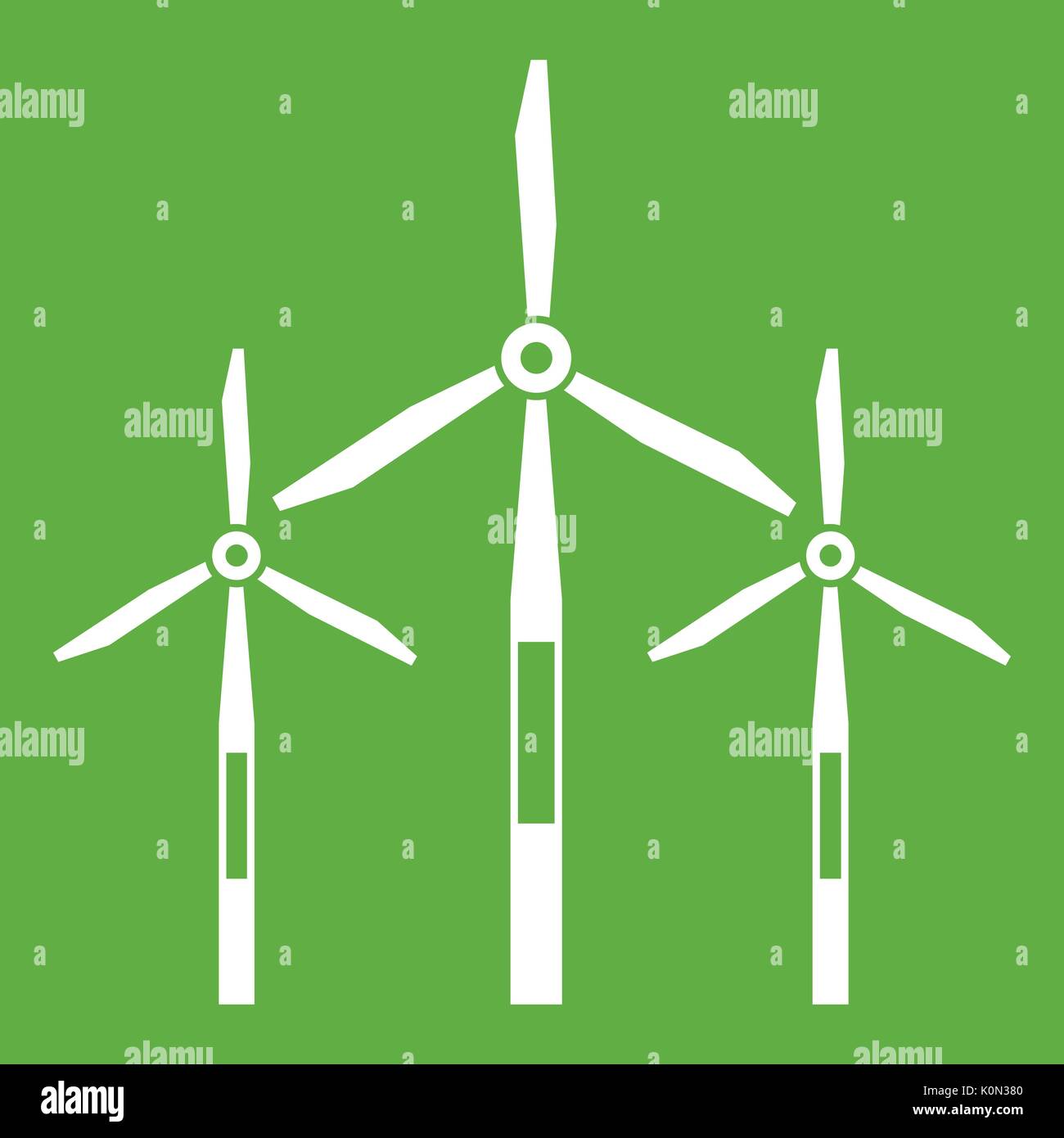 Wind generator turbines icon green Stock Vector Image & Art - Alamy
