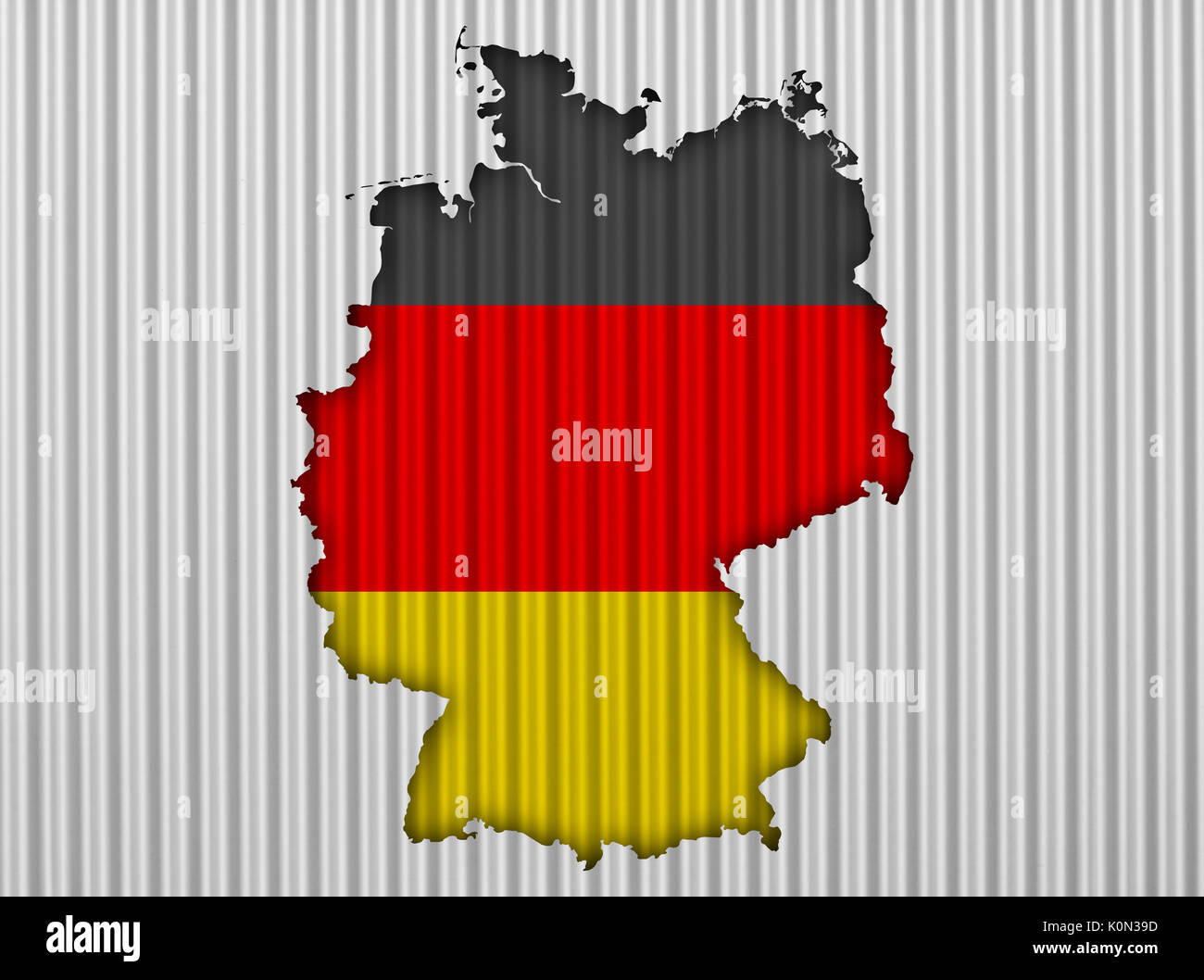 Textured map of Germany in nice colors Stock Photo - Alamy